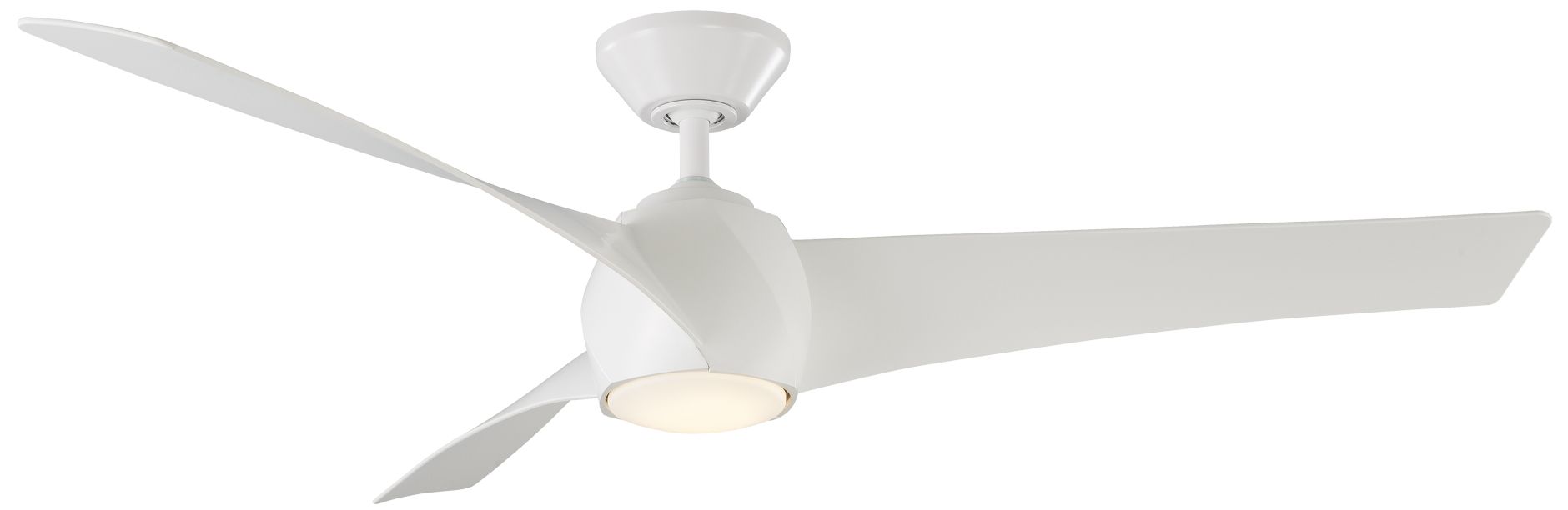 58" Modern Forms Twirl Matte White 3500K LED Smart Ceiling Fan - #748R2 ...