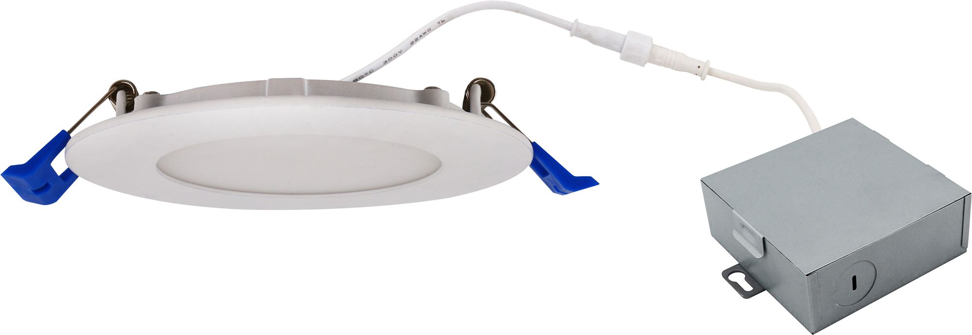 6" Round White J-Box Retrofit LED Recessed Downlight - #72F32 | Lamps Plus