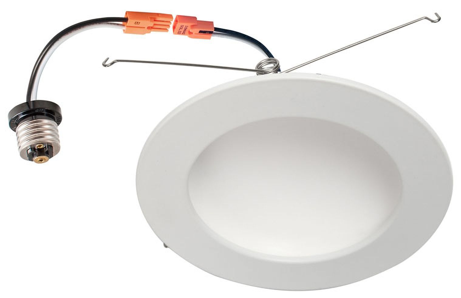 6" White Dome 15 Watt Set of LED Retrofit Recessed Downlights 4-Pack ...