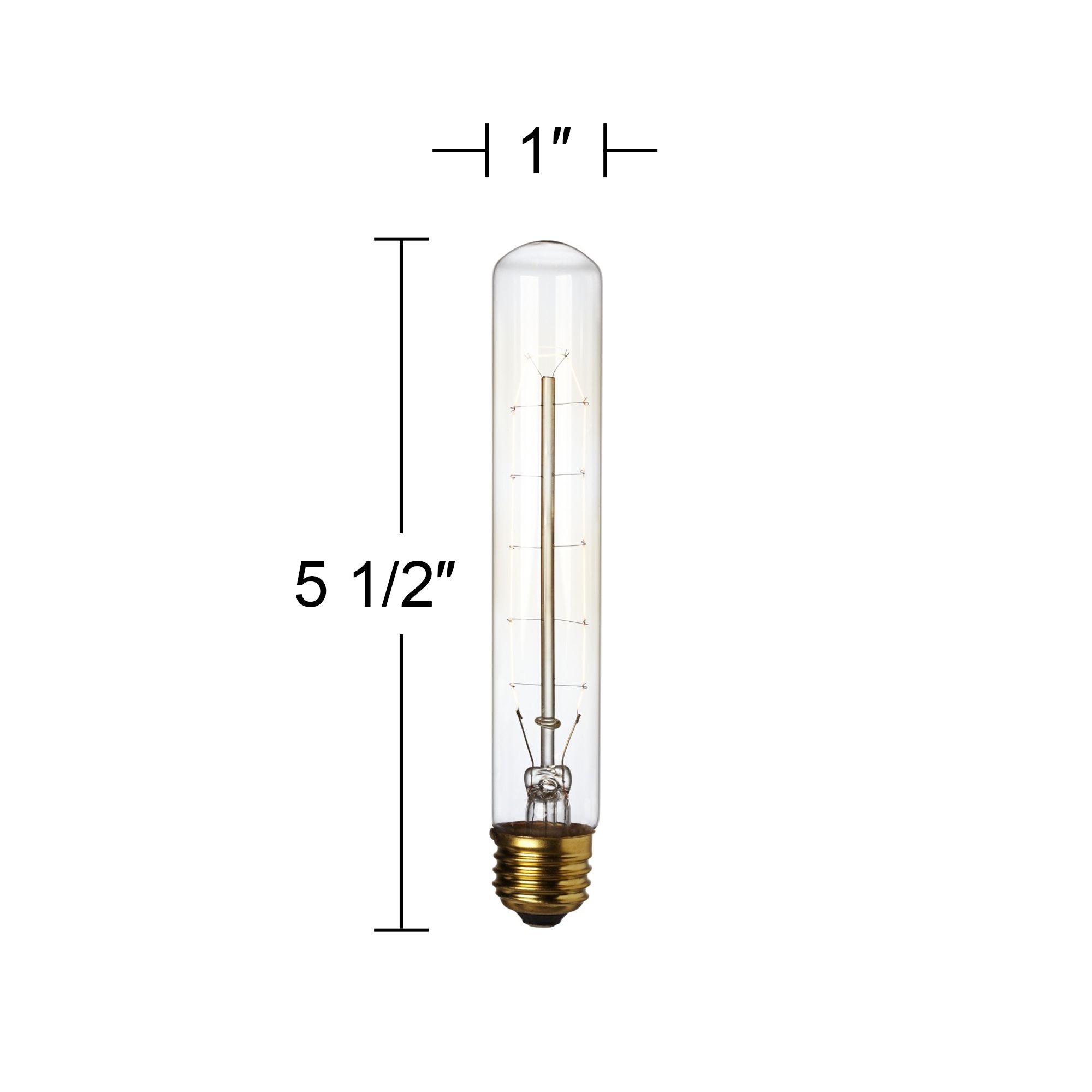 60 Watt E26 Edison T10 Light Bulb - #16F51 | Lamps Plus