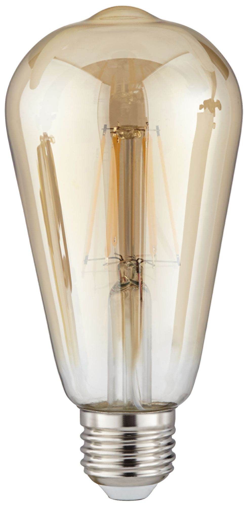 60W Equivalent Amber 7W LED Dimmable Standard Edison 4-Pack - #61A36 ...