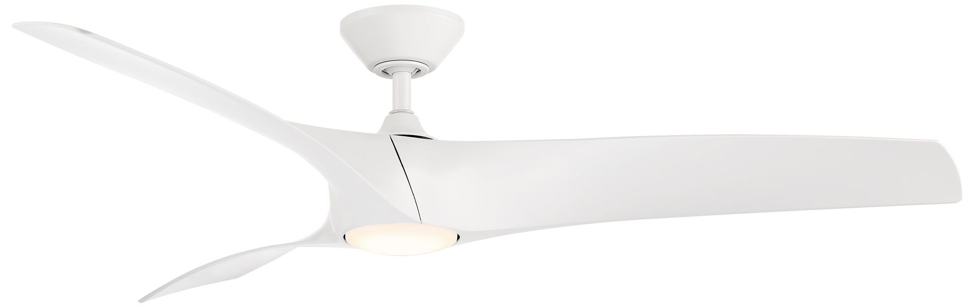 62" Modern Forms Zephyr Matte White 3500K LED Smart Ceiling Fan ...