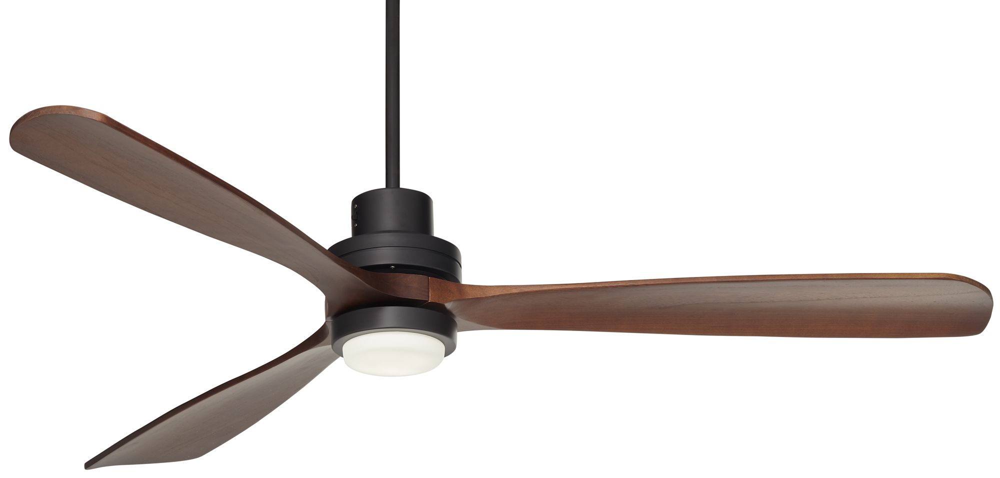 66" Casa Delta-Wing XL Dark Walnut Ceiling Fan with Remote Control ...