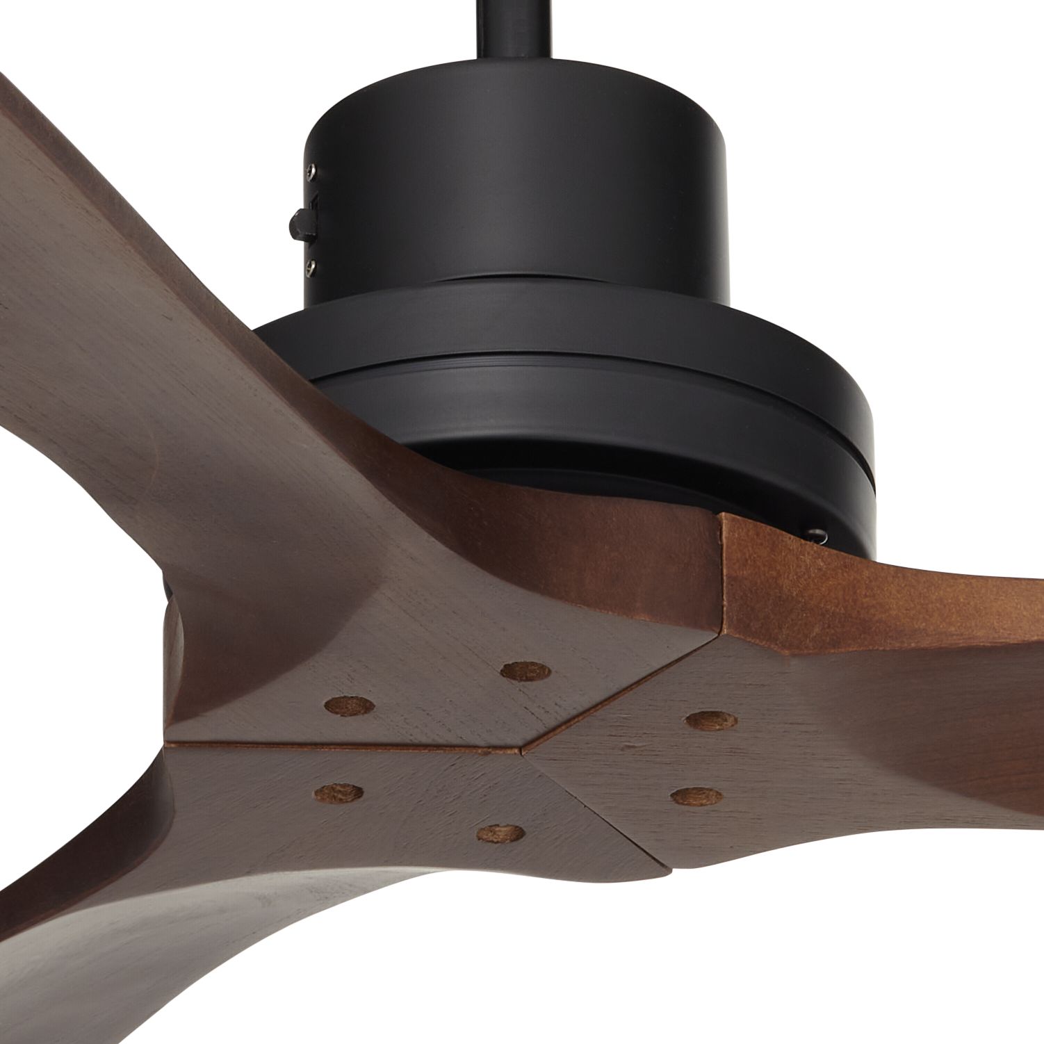 66" Casa Delta-Wing XL Dark Walnut Ceiling Fan with Remote Control ...