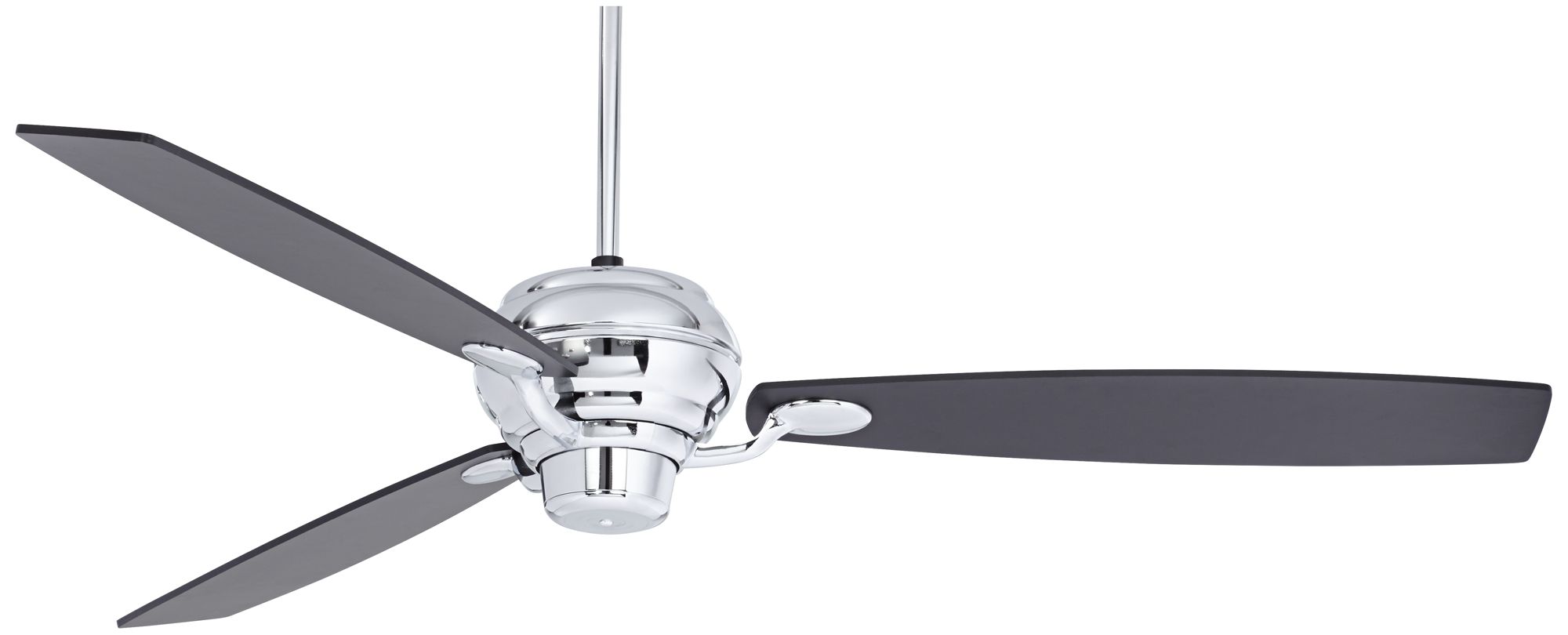 66" Spyder Black Square Tip Chrome Ceiling Fan - #63H23 | Lamps Plus