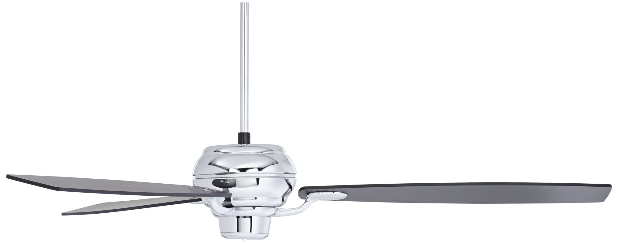 66" Spyder Black Square Tip Chrome Ceiling Fan - #63H23 | Lamps Plus