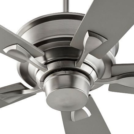 70" Quorum Alton Satin Nickel Large Ceiling Fan with Wall Control ...