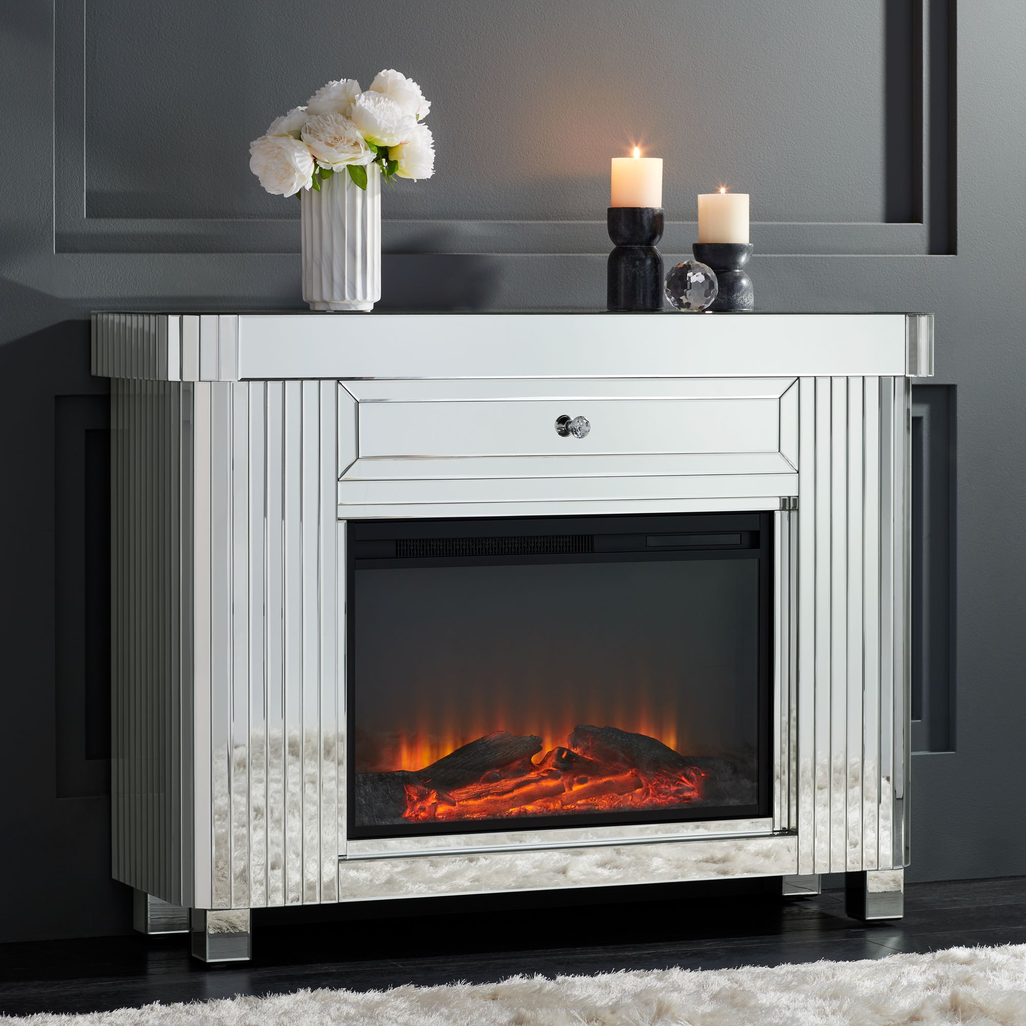 Electric Fireplace Inserts and Wall Mounts | Lamps Plus