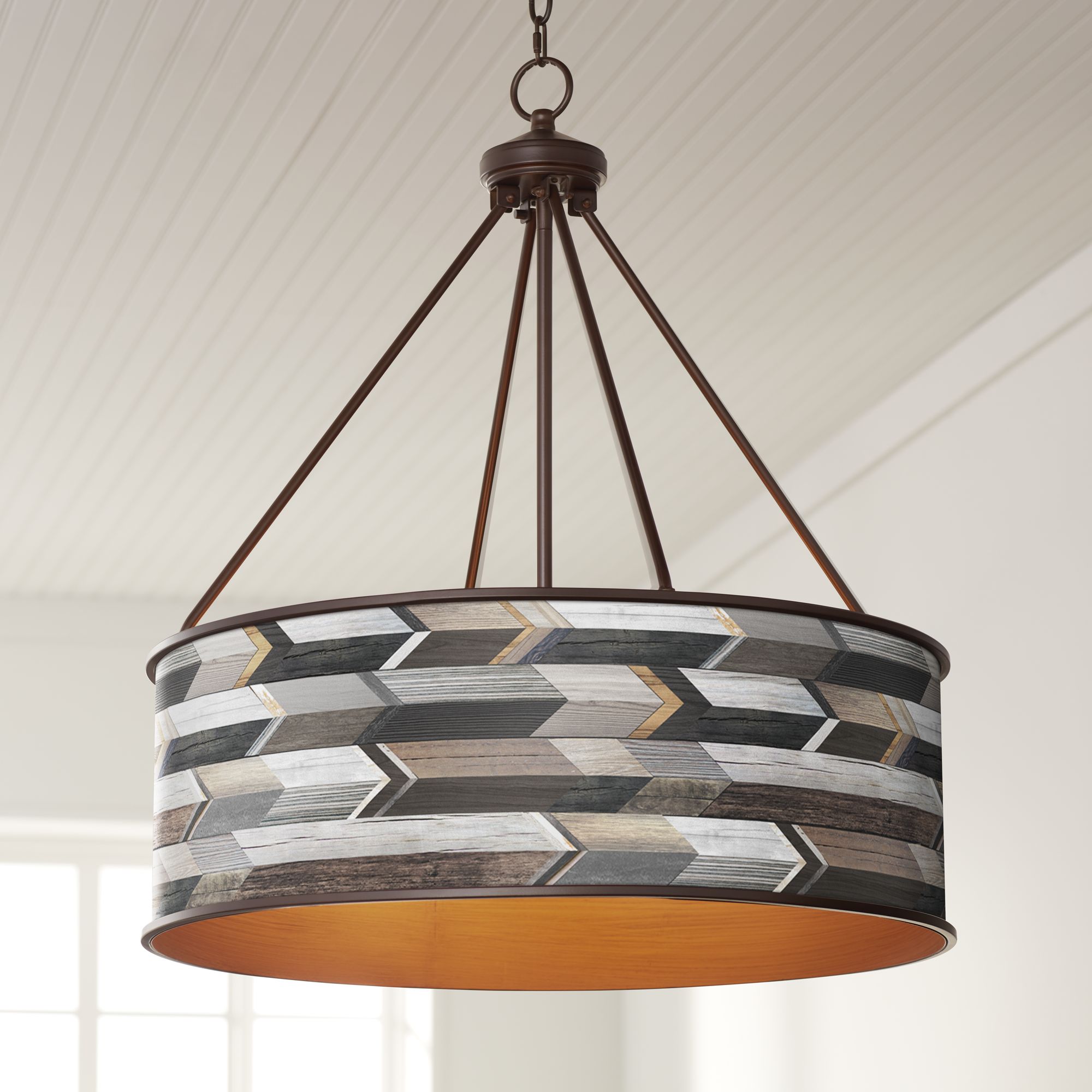 Medium: 23 - 30 In. Wide, Art Shade, Chandeliers | Lamps Plus