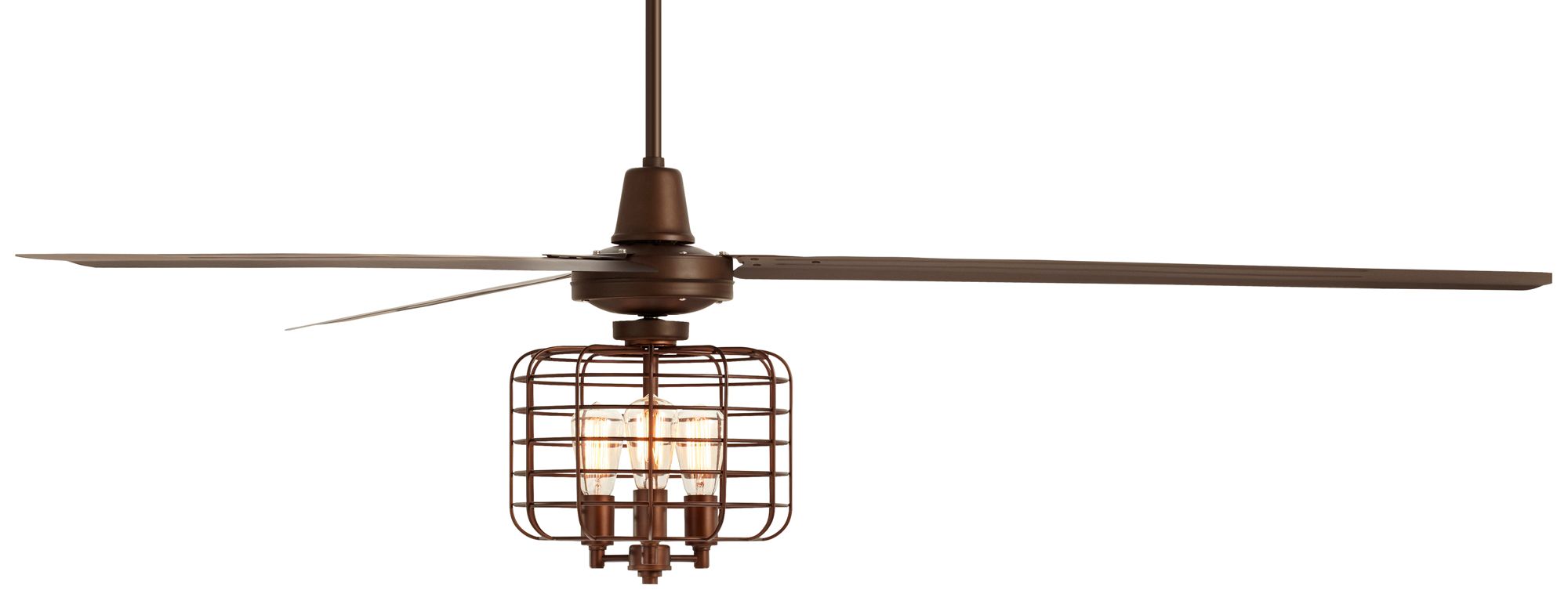 84" Turbina XL Oil-Rubbed Bronze LED Large Ceiling Fan with Remote ...
