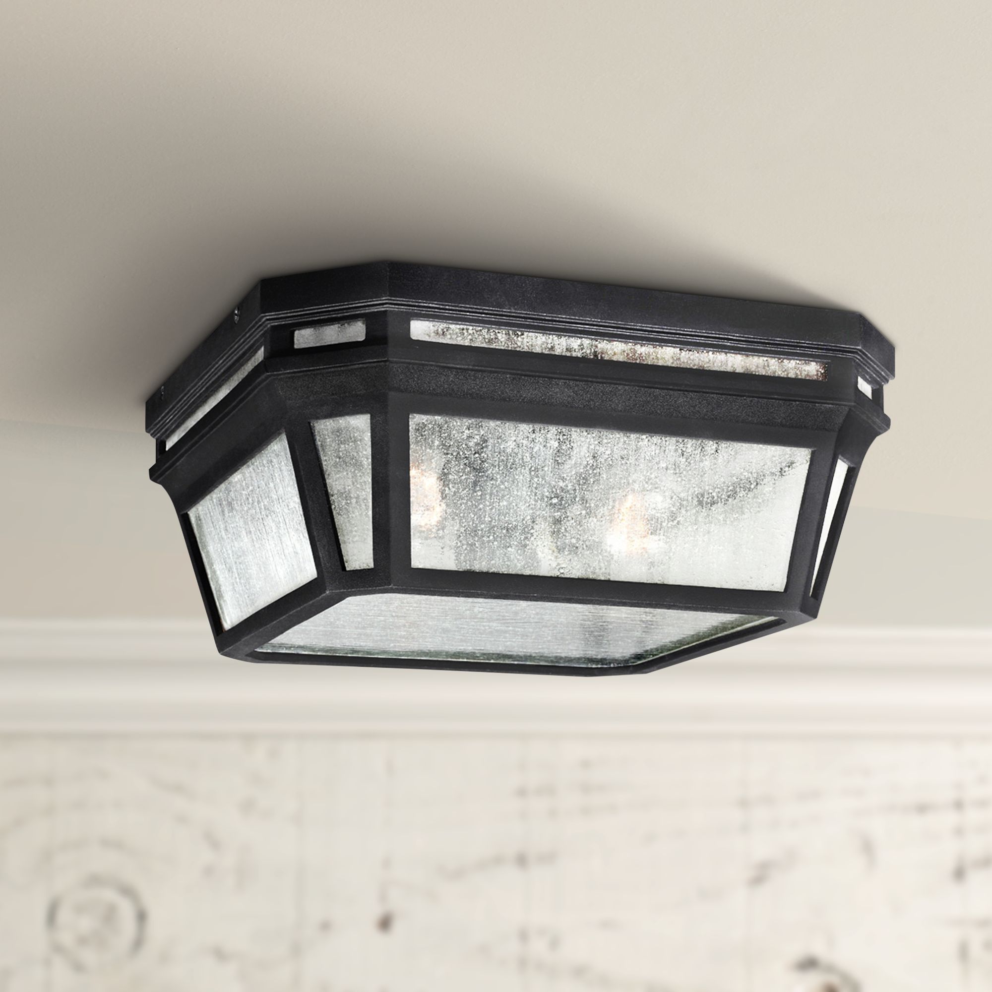 Black, Marine Grade, Flush Mount, Outdoor Lighting | Lamps Plus