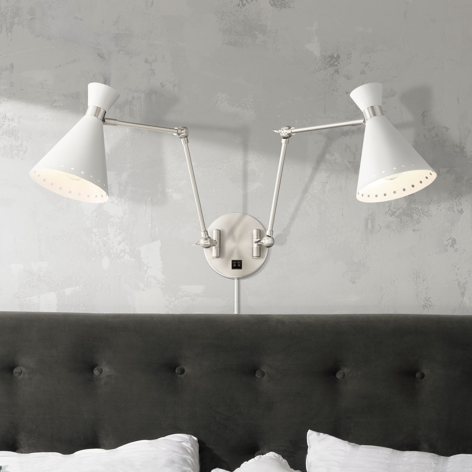 White, Plug-In, Wall Lamps | Lamps Plus