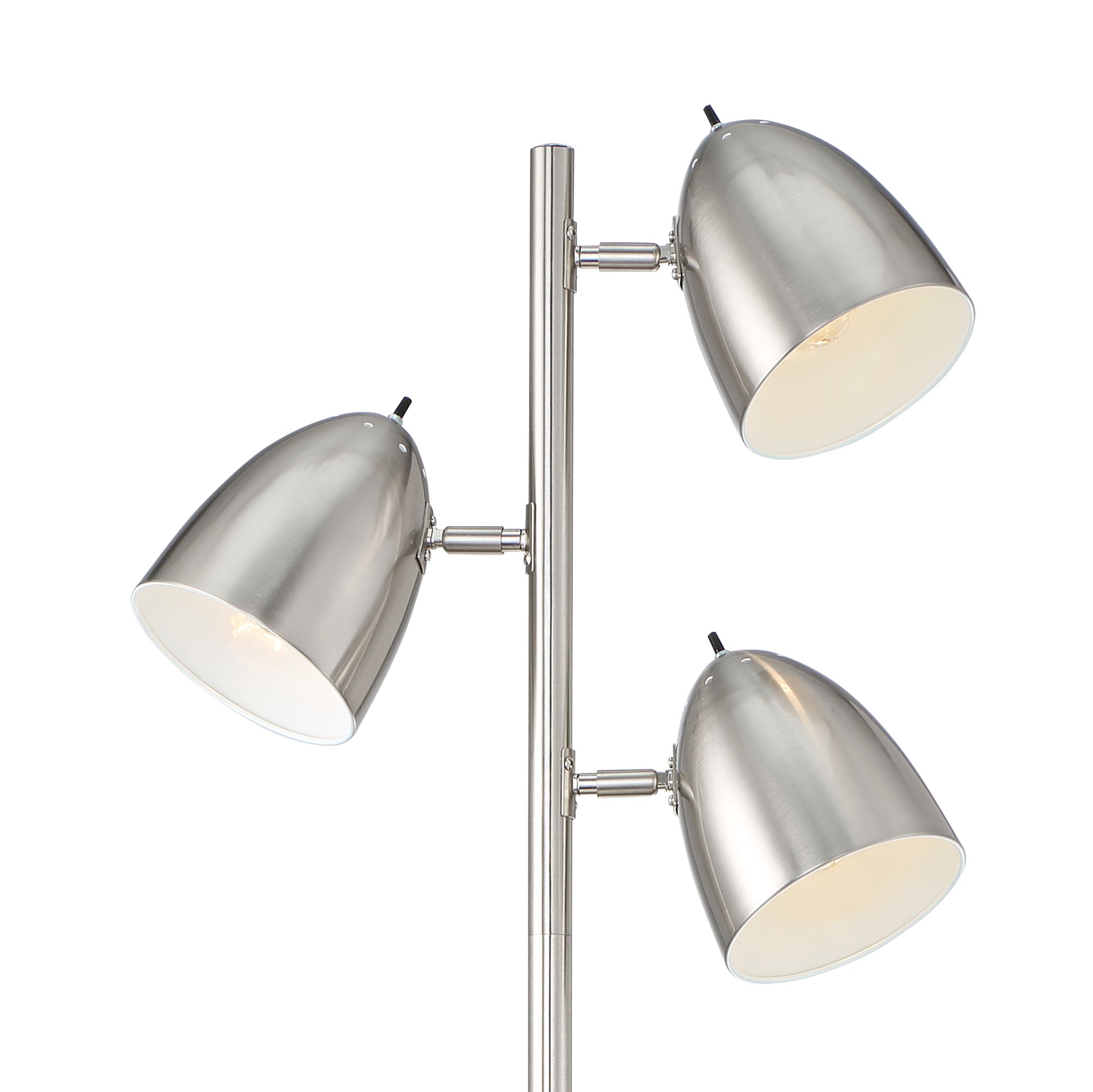 Aaron Brushed Nickel 3-Light Tree Floor Lamp - #41A89 | Lamps Plus
