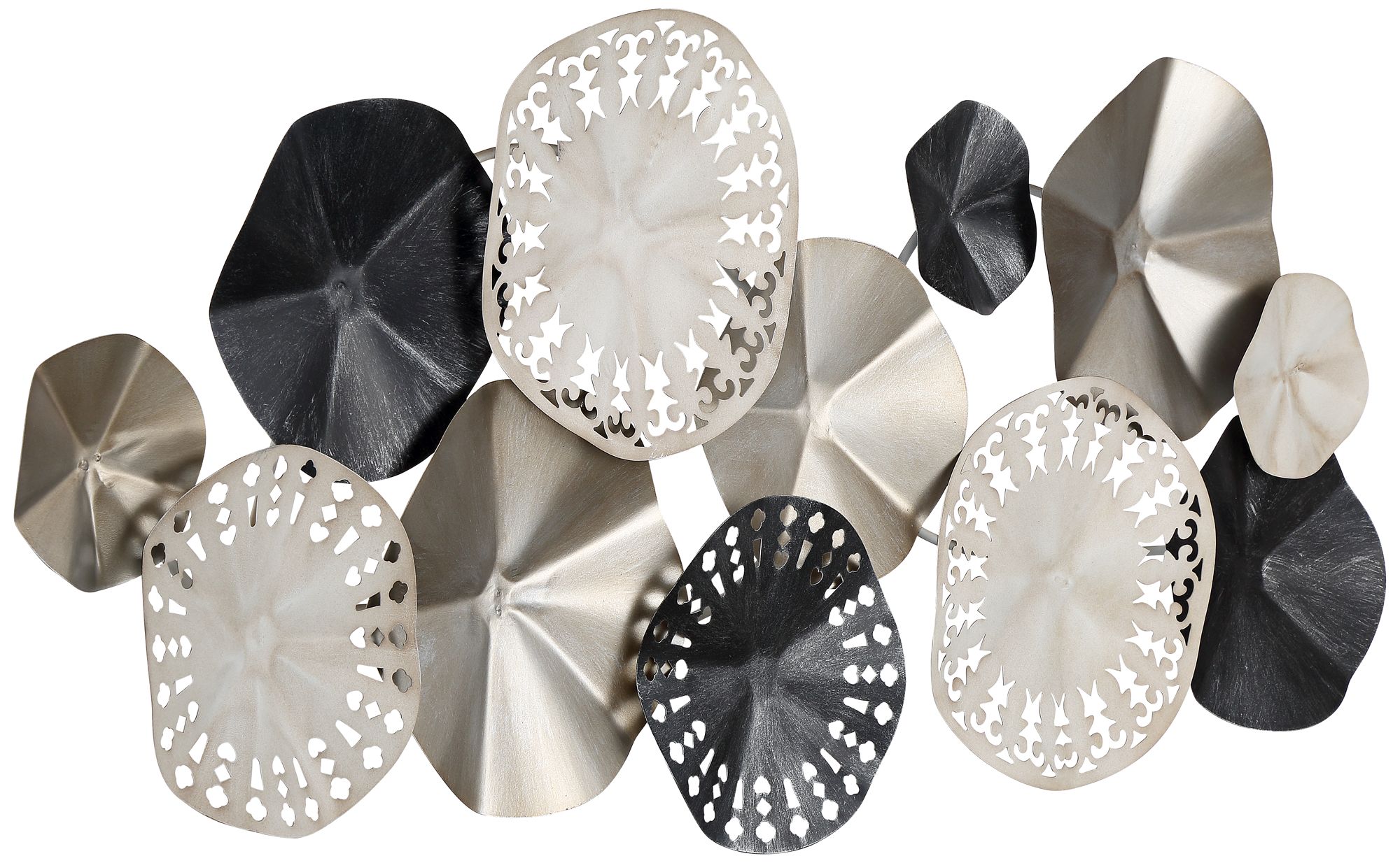 Abstract Modern Discs 41 1/4" Wide Metal Wall Art - #61X60 | Lamps Plus