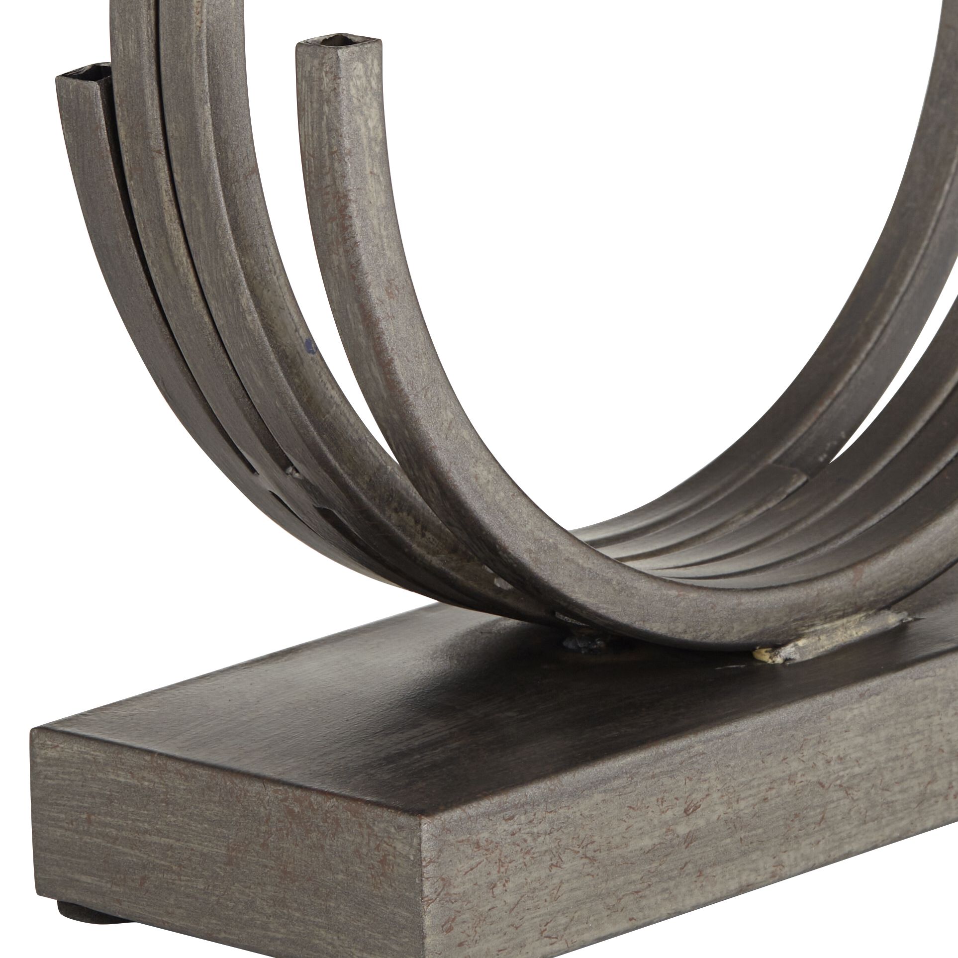 Abyss 9" High Matte Black Metal Sculpture - #083W1 | Lamps Plus