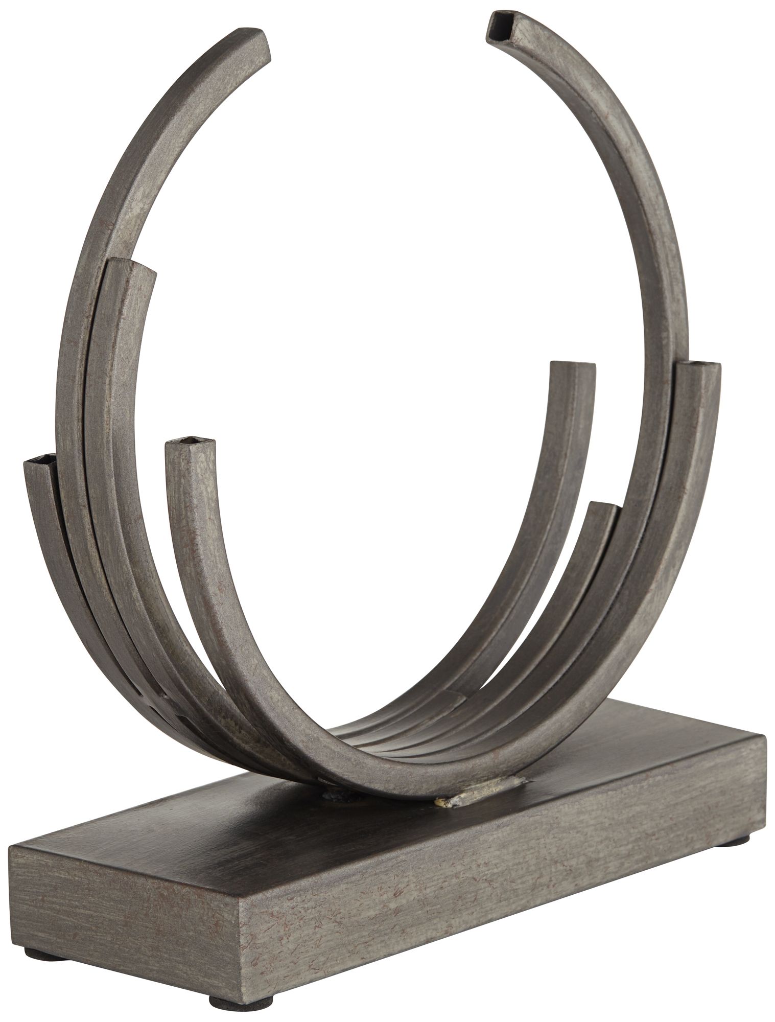 Abyss 9" High Matte Black Metal Sculpture - #083W1 | Lamps Plus