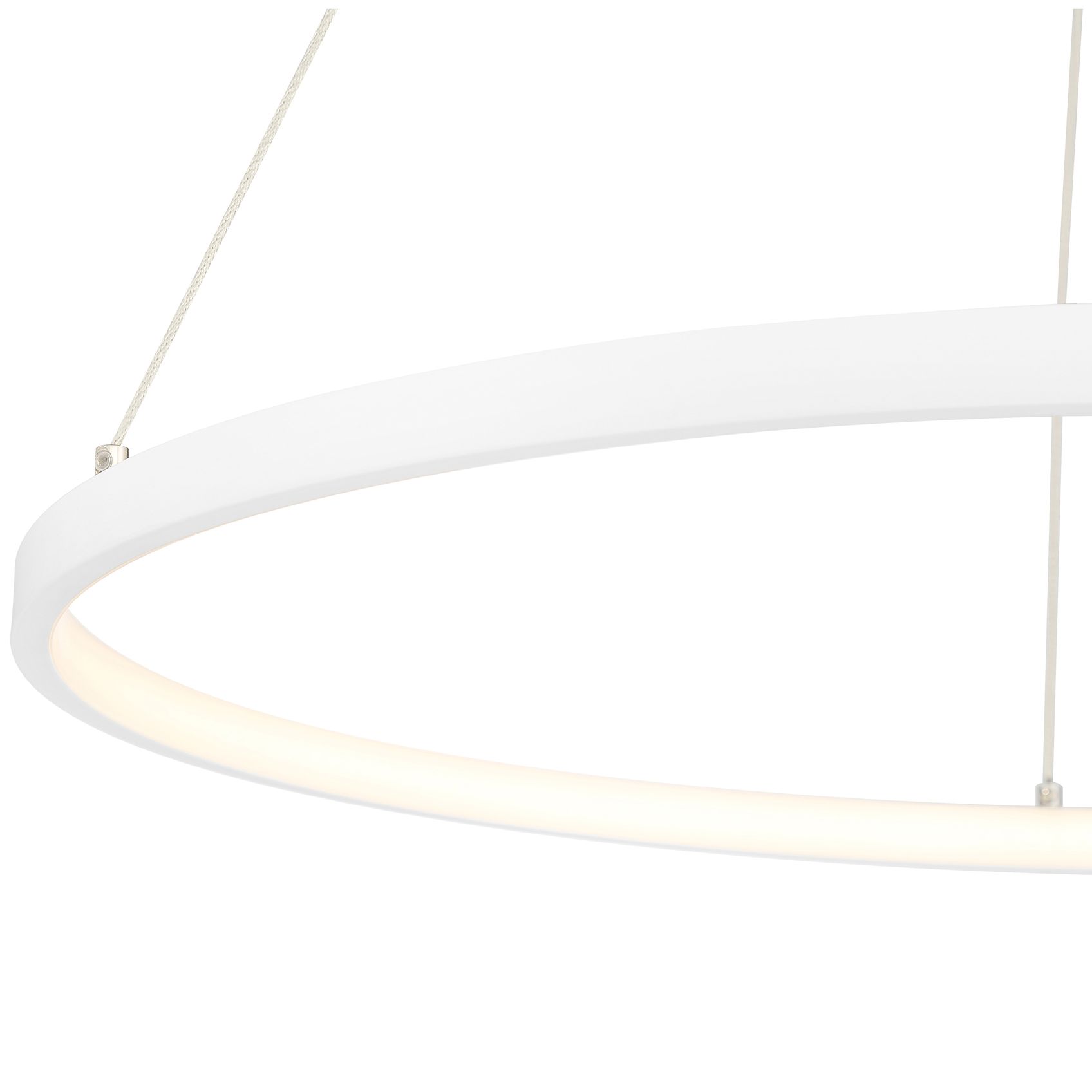 Access Lighting Anello 31.5" Wide Matte White Modern Ring LED Pendant ...