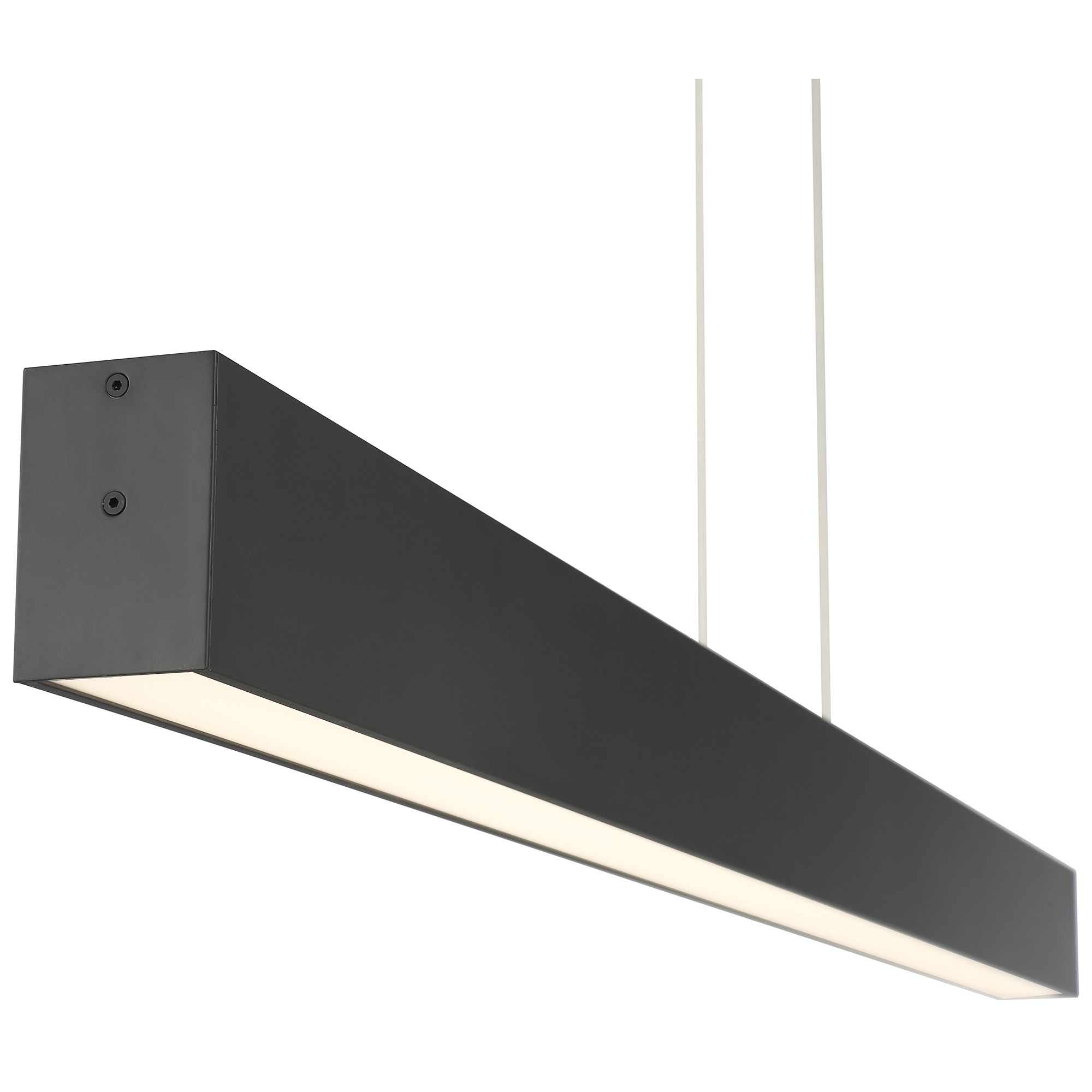 Access Lighting Form 48" Wide Matte Black Modern LED Linear Pendant ...