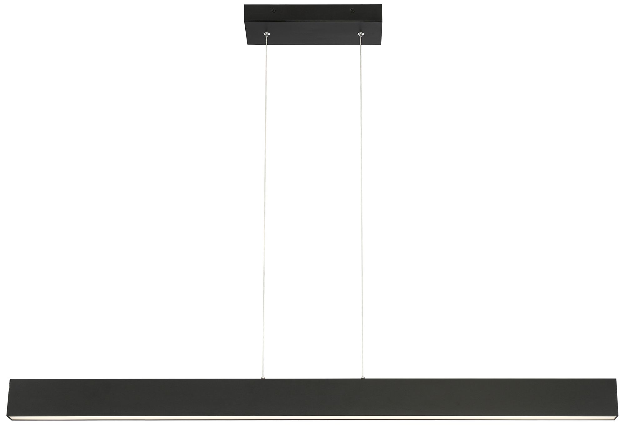 Access Lighting Form 48" Wide Matte Black Modern LED Linear Pendant ...