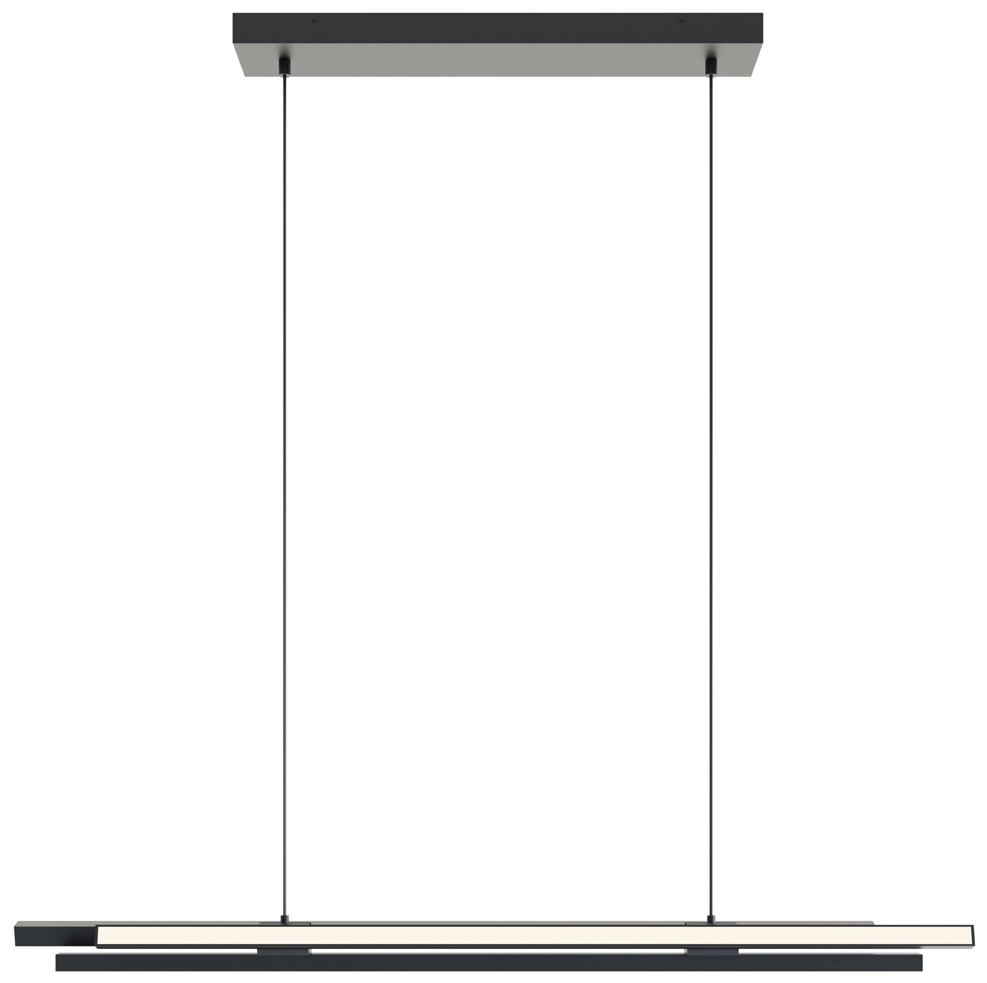 AFX Indra 44" Wide Black Finish Modern LED Linear Pendant - #286P9 ...