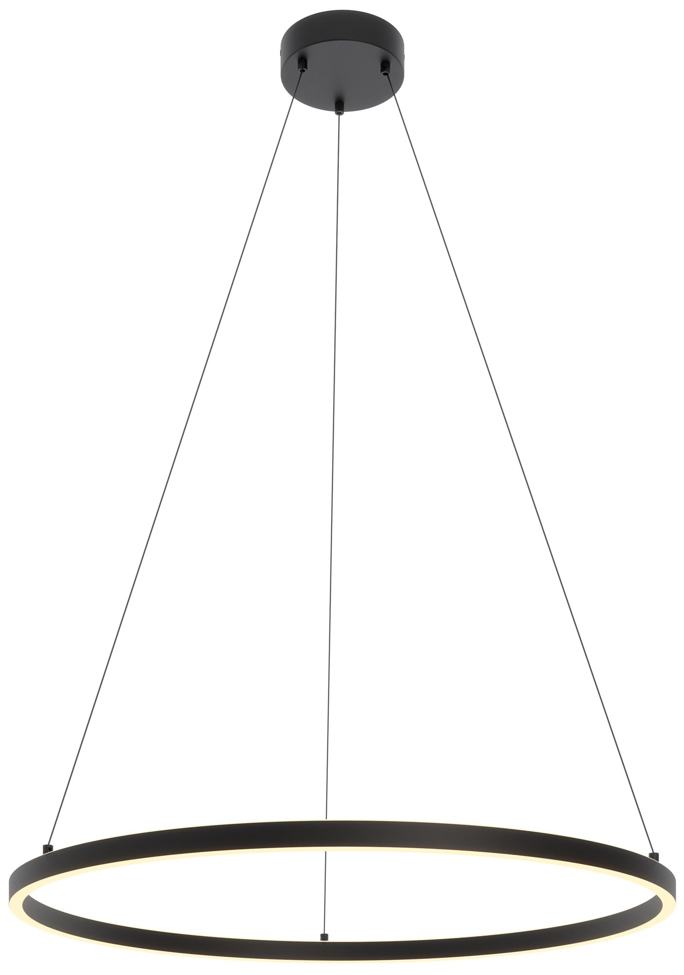 AFX Lighting Glo 36" Wide Black LED Modern Ring Pendant Light - #829M3 ...