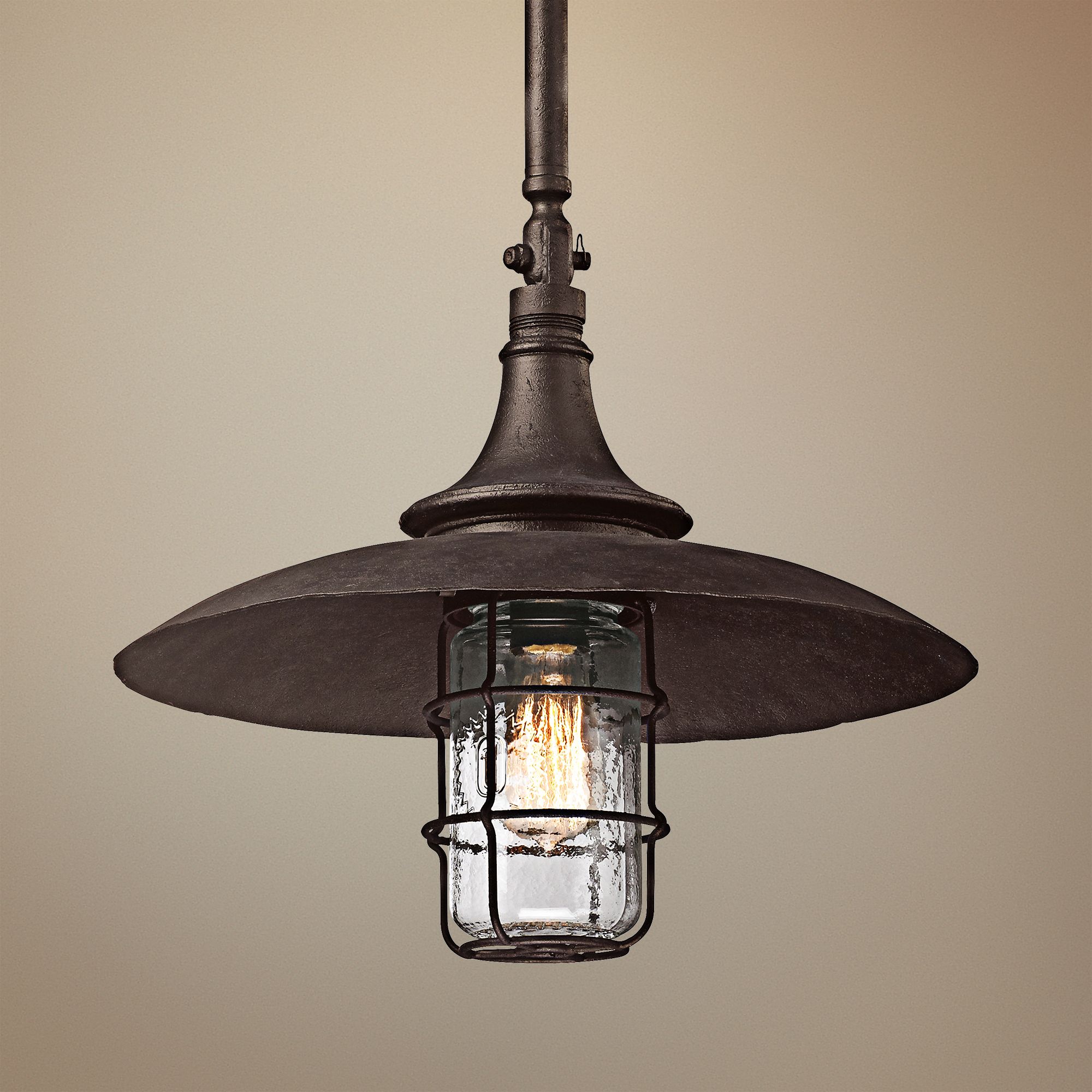 Allegheny 16 1/4" Wide Centennial Rust Pendant Light - #3G999 | Lamps Plus