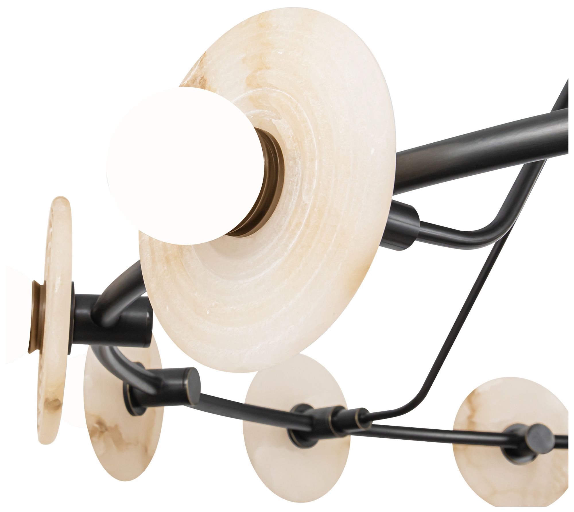 Alora Dahlia LED 46-in Urban Bronze/Alabaster LED Chandeliers - #3616M ...