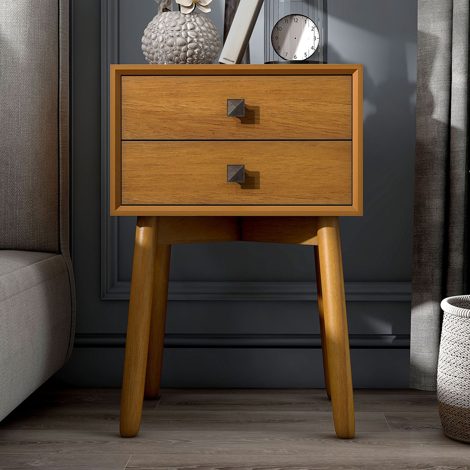 Retro side table with drawer store