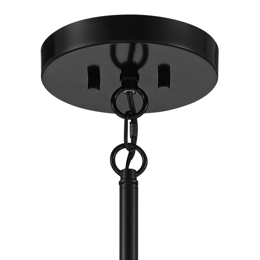 Alturus 33 1/2"W Gloss Black Warm Brass 8-Light Pendant - #517V0 ...