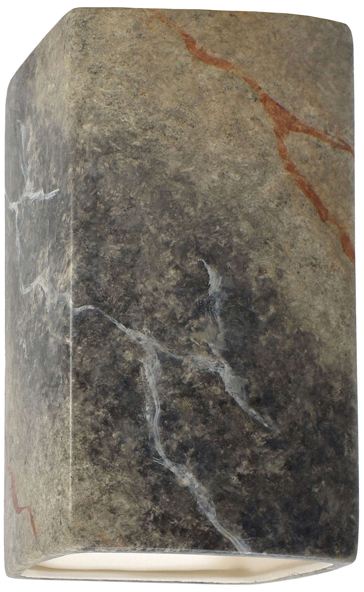 Ambiance 13 1/2"H Slate Marble Rectangle LED Outdoor Sconce - #674E6 ...