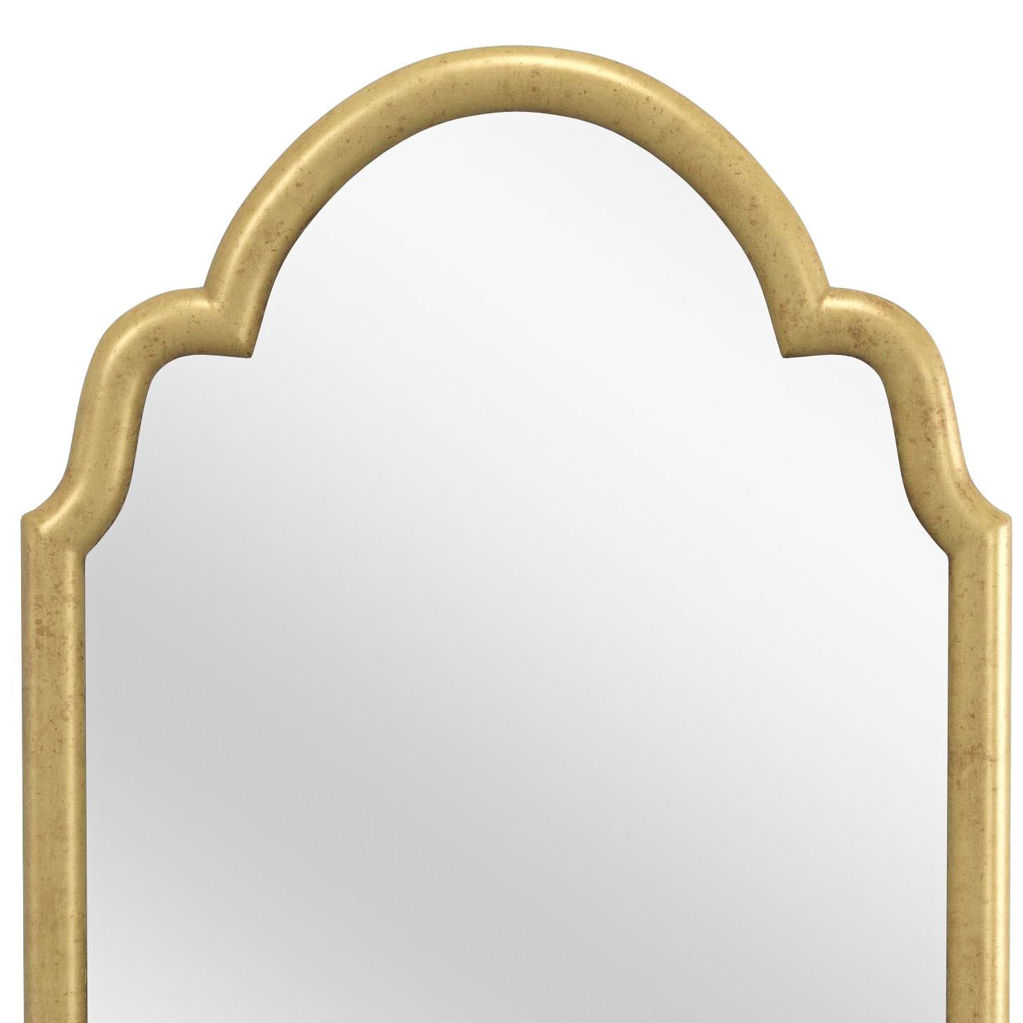 Amelle Antique Gold 24" x 54" Arched Crown Wall Mirror - #2140C | Lamps ...