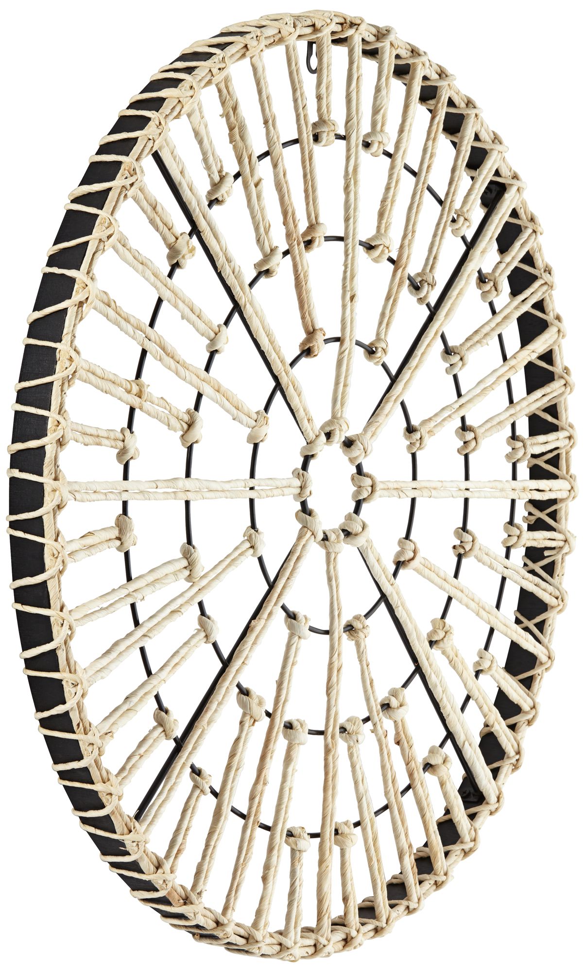 Ames Natural Corn Rope 24" Wide Round Wall Art - #542N0 | Lamps Plus