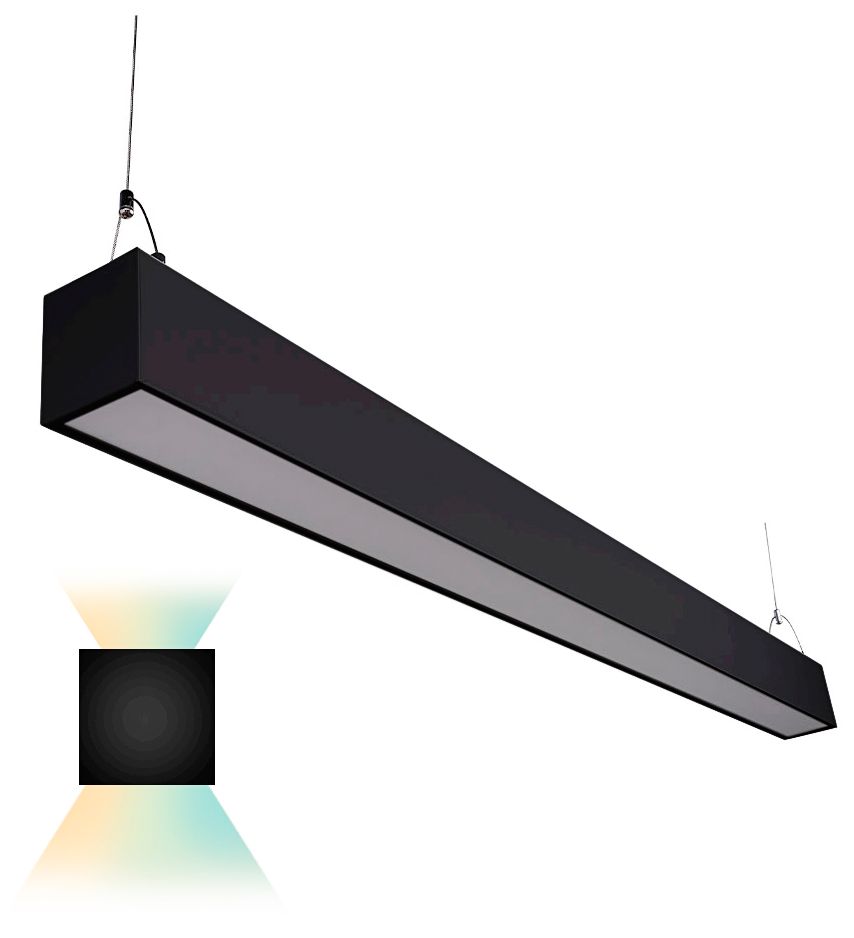 Ana 47 1/2" Wide Black LED Linear Commercial Light - #304V1 | Lamps Plus