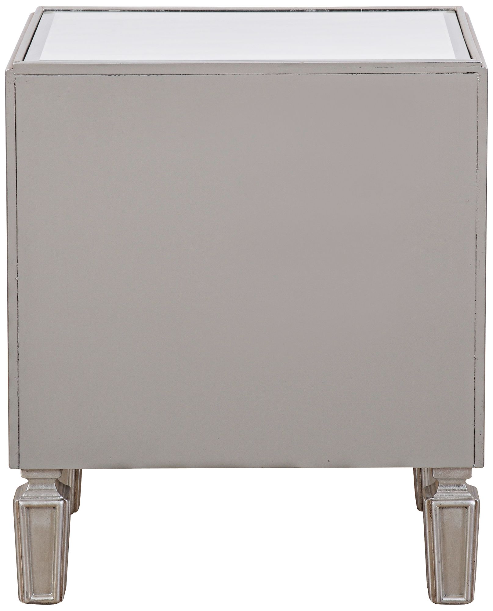 Aneta 22" Wide Mirrored and Silver Leaf Accent Table - #8V475 | Lamps Plus