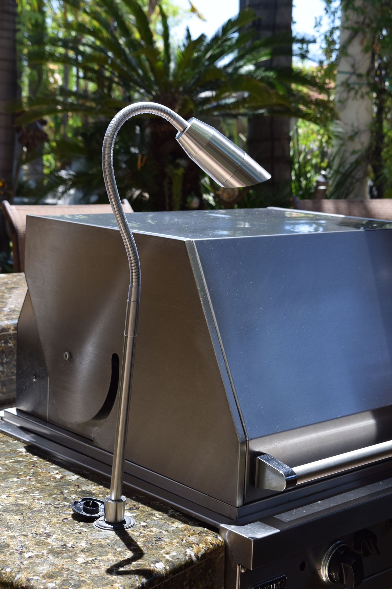 Angled Bullet Stainless Steel LED Quick Connect BBQ Light - #69D88 ...