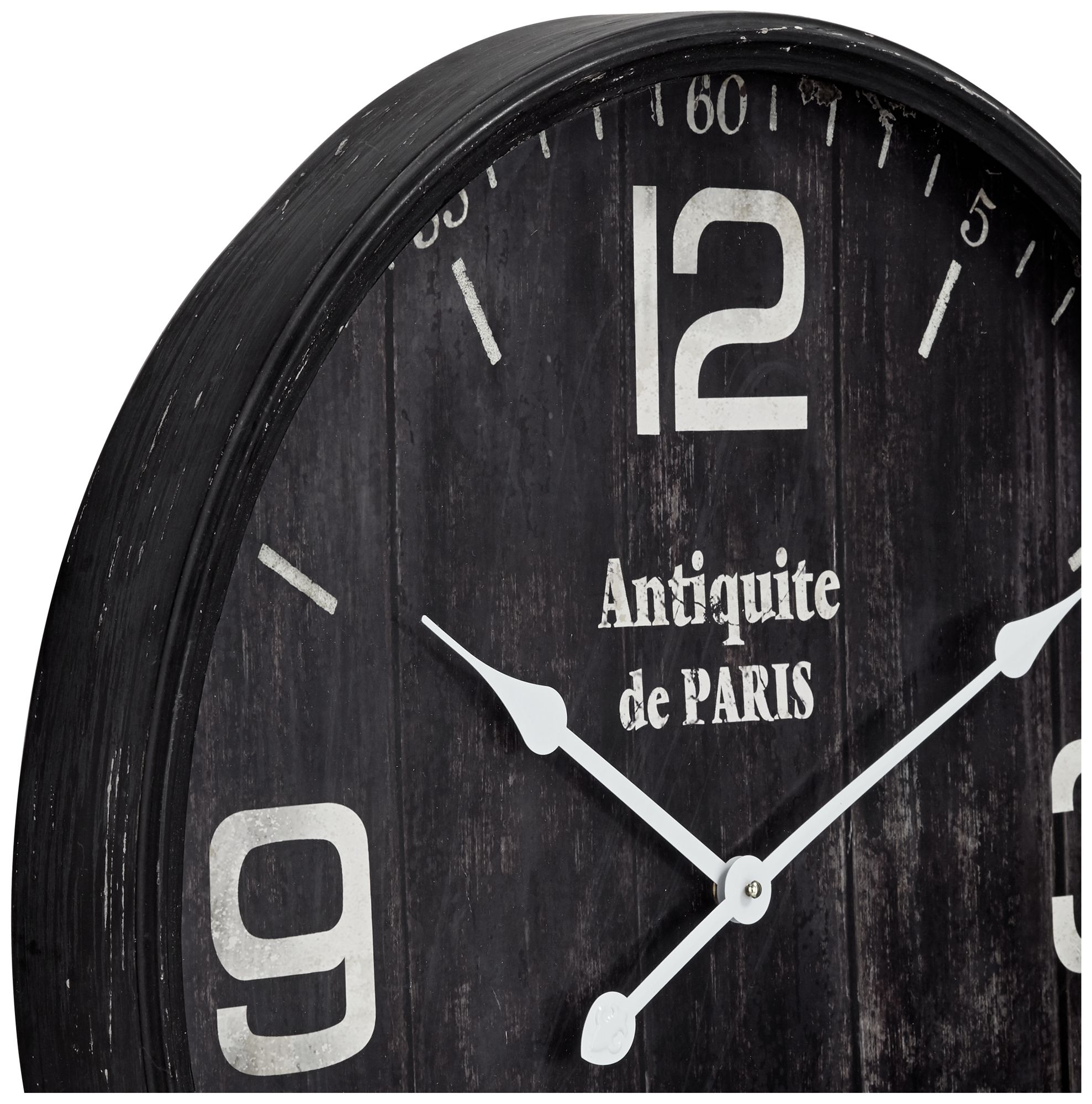 Antiquite de Paris 23 1/2" Brown Round Metal Wall Clock - #31D70 ...