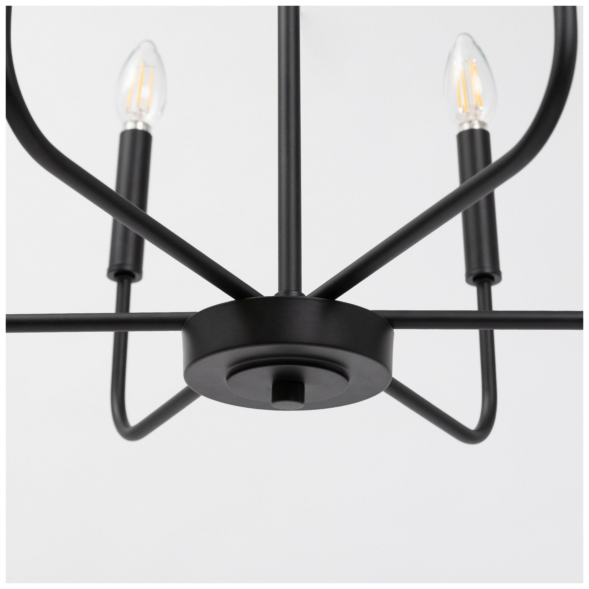 Arlin 6-Light Farmhouse Black Chandelier - #4487F | Lamps Plus
