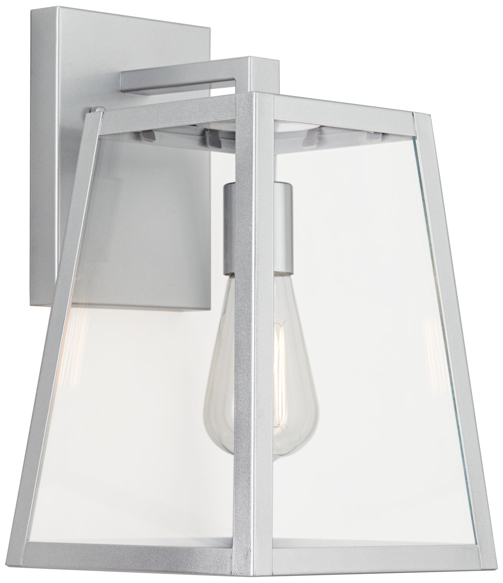 Arrington 13" High Glass and Silver Outdoor Wall Light Set of 2 ...
