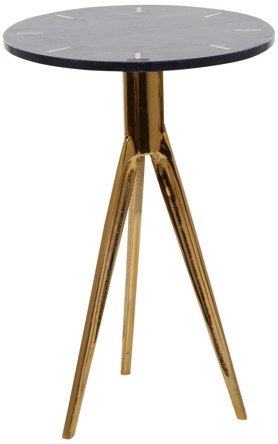 Atomina 14 3/4" Wide Shiny Gold Tripod Accent Table - #125R3 | Lamps Plus