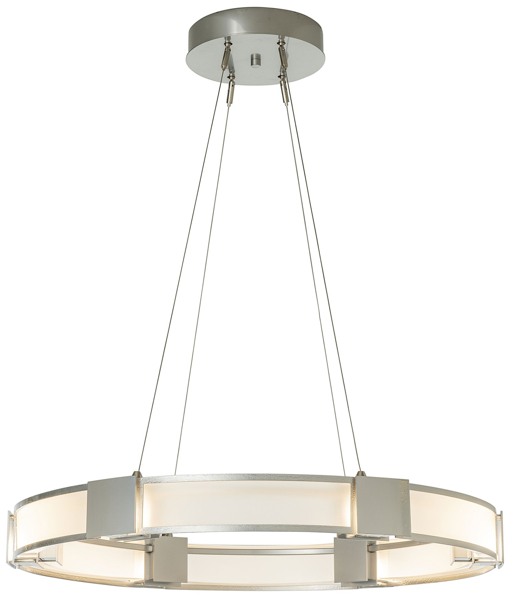 Aura Glass Pendant Sterling Frosted Glass Standard Height Made to Order ...