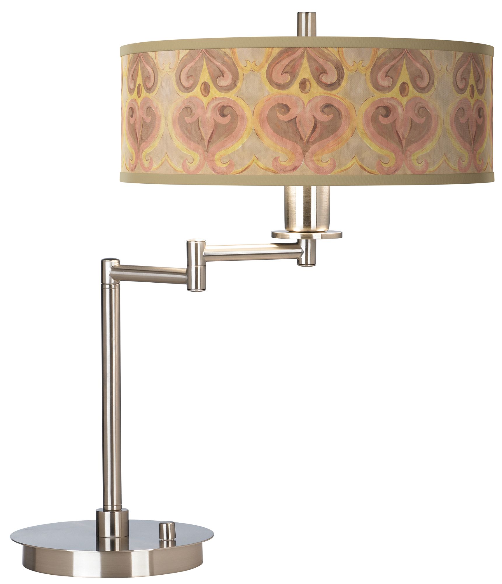 Aurelia Giclee Shade Adjustable Swing Arm Modern LED Desk Lamp - #219K3 ...