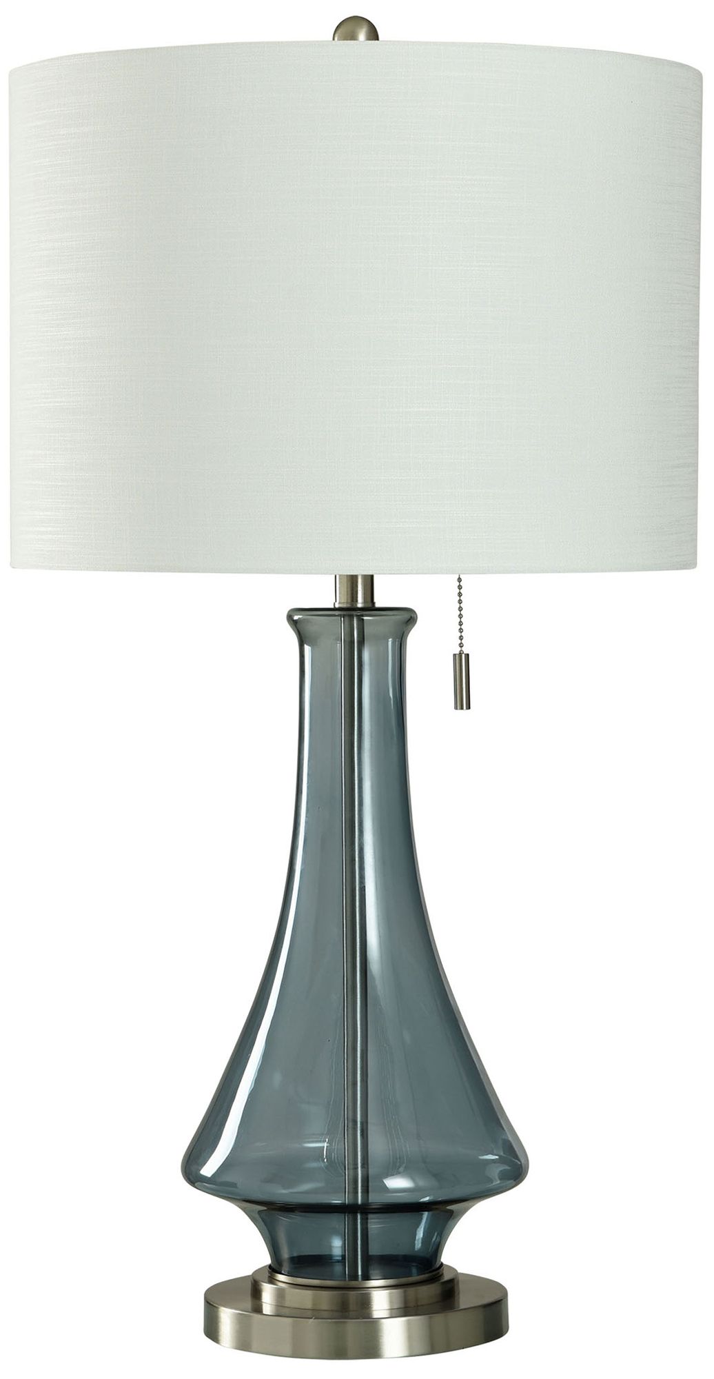 Austin Allen James Bleaker 33"H Smokey Blue Table Lamp w/ White Shade - #8037J | Lamps Plus