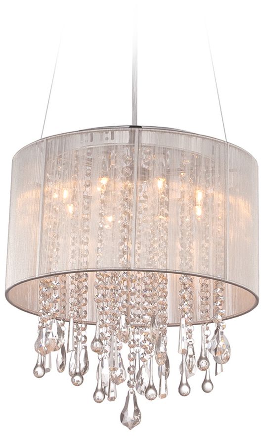 Avenue Lighting Beverly Dr. Collection Dual Mount/Flush & Hanging Silve ...