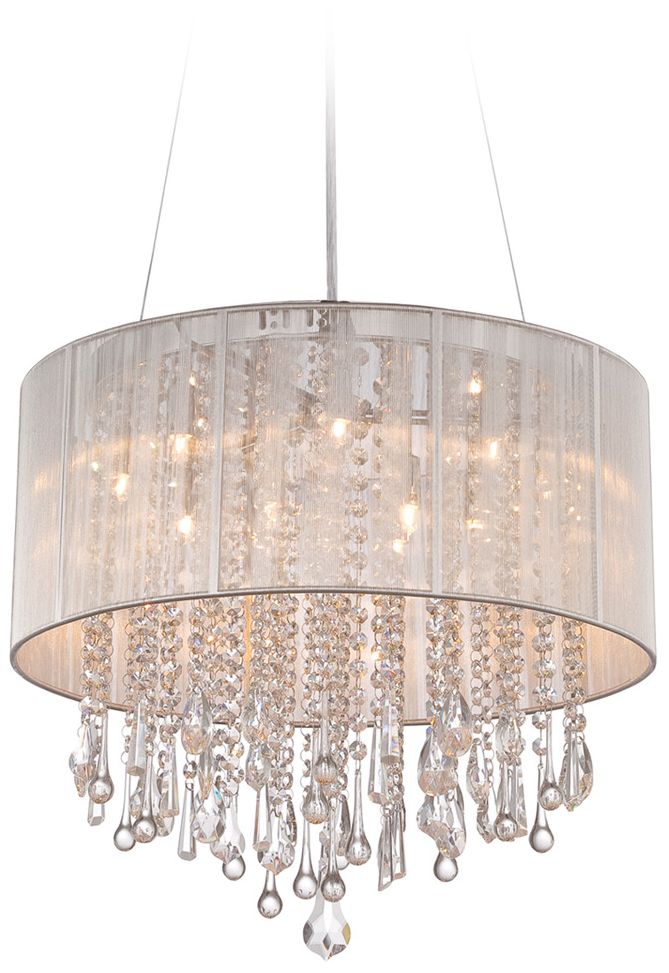 Avenue Lighting Beverly Dr. Collection Dual Mount/Flush & Hanging Silve ...