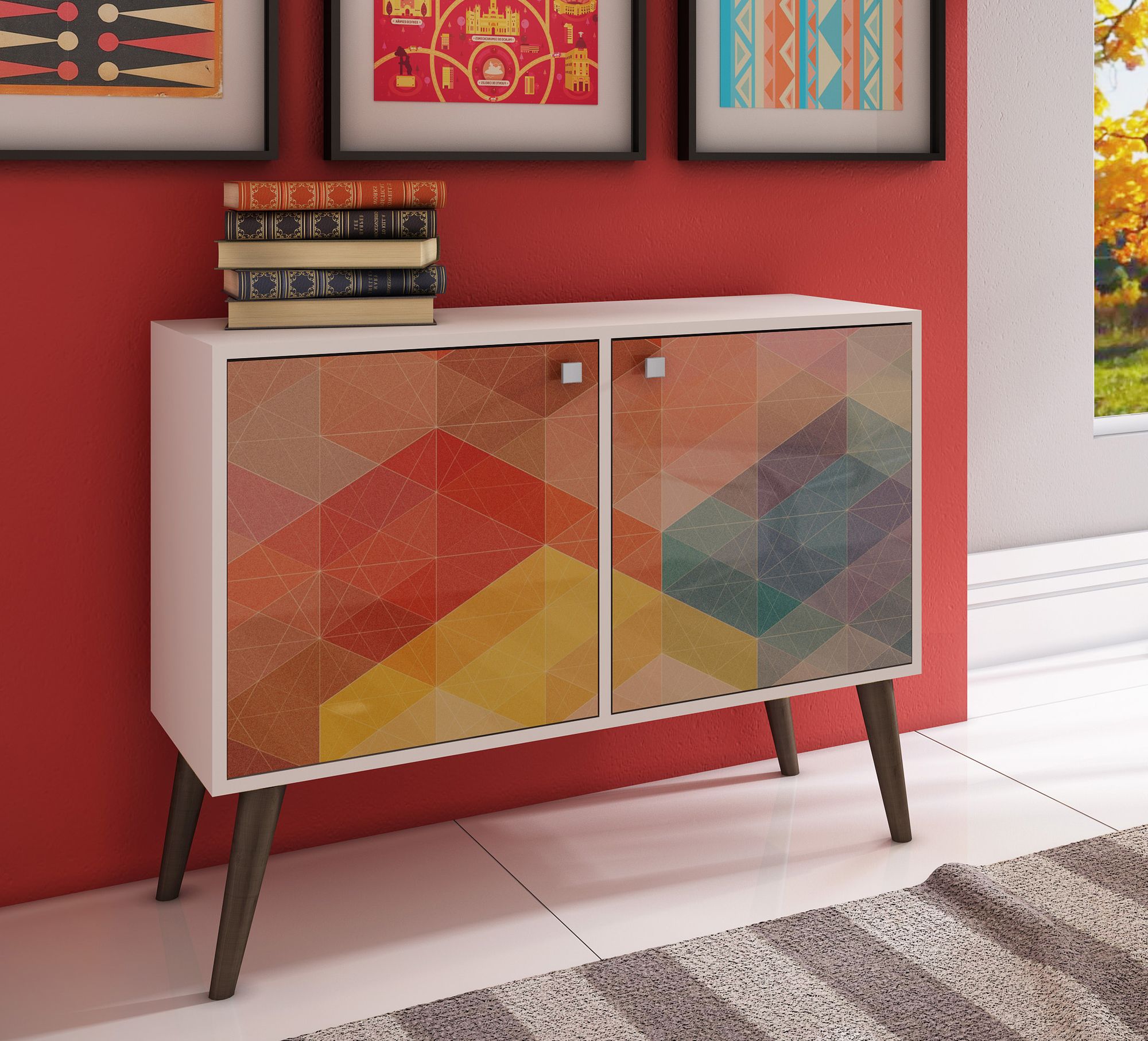 Avesta 35 1/2" Wide Multi-Color Modern TV Stand or Cabinet - #1J338 ...