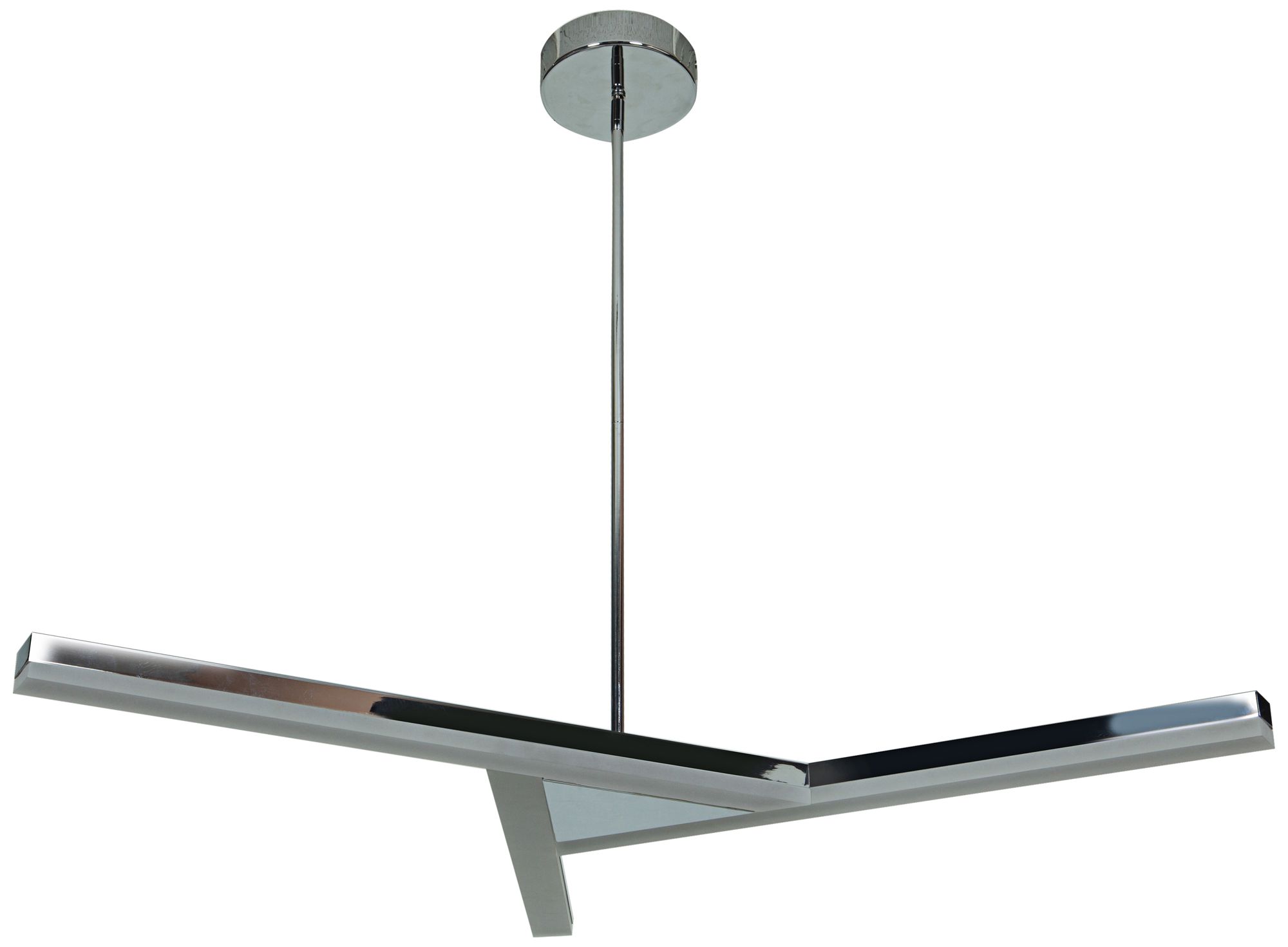 Aviator 34" Wide LED Geometric Chrome 3-Light Pendant - #8P267 | Lamps Plus