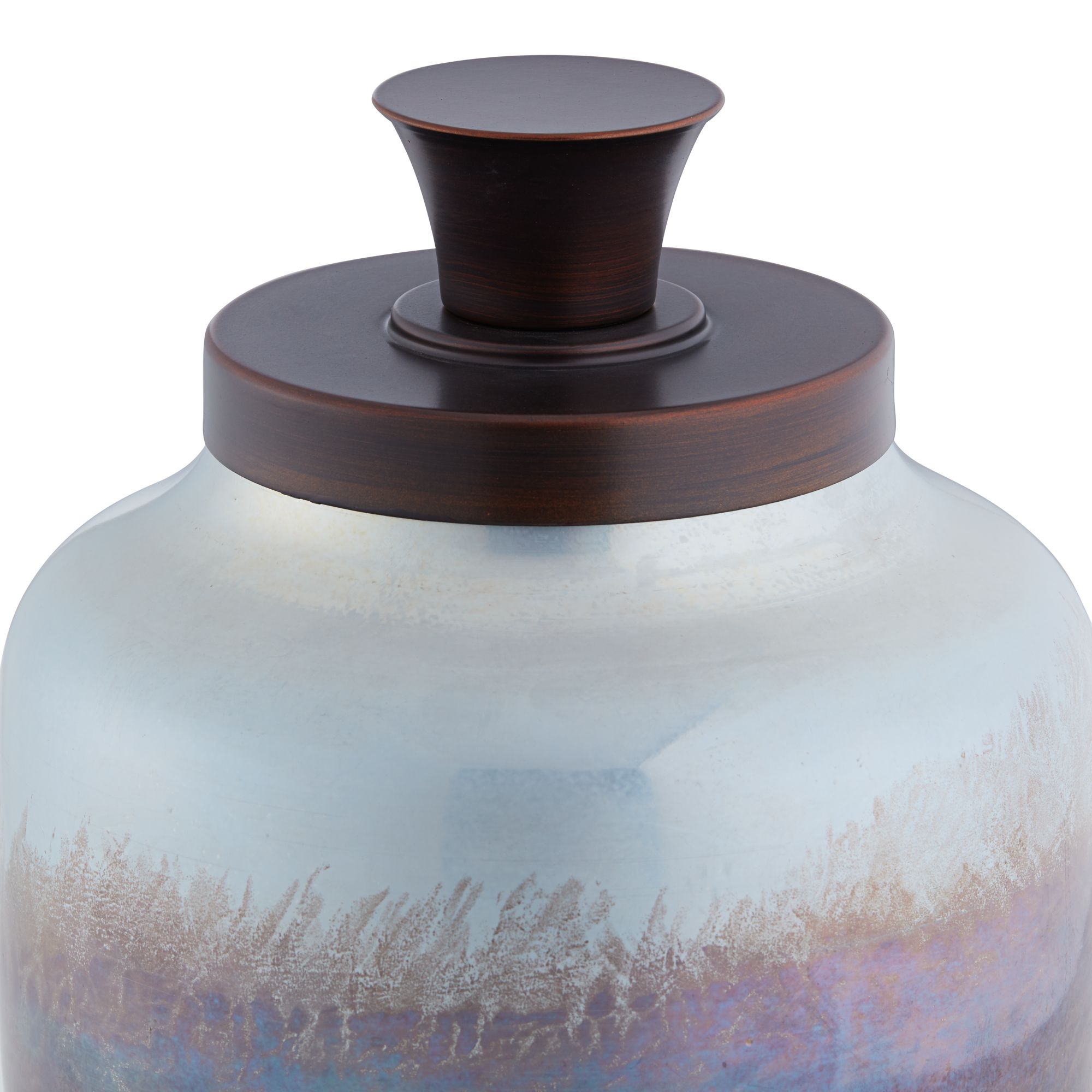 Ayla Glass Bronze Decorative Containers Set of 2 - #83H06 | Lamps Plus