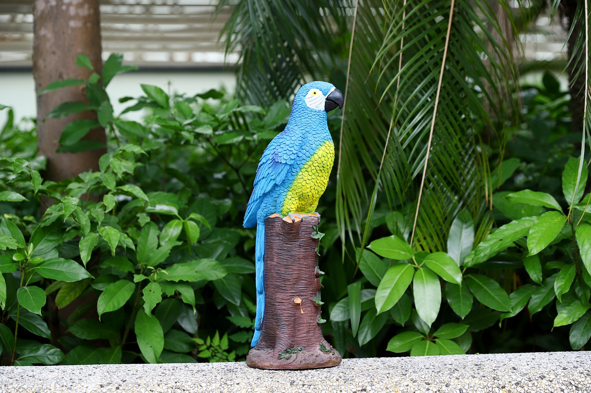 Azur 20"H Blue Brown Outdoor Parrot Statue with Spotlight - #708P3 ...