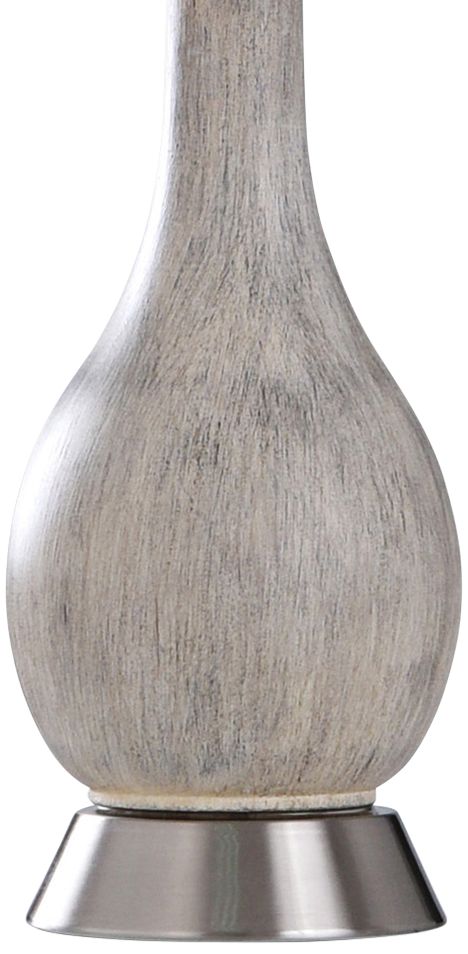 Baden Aged Egg Shell and Brushed Steel Vase Table Lamp - #94D58 | Lamps ...