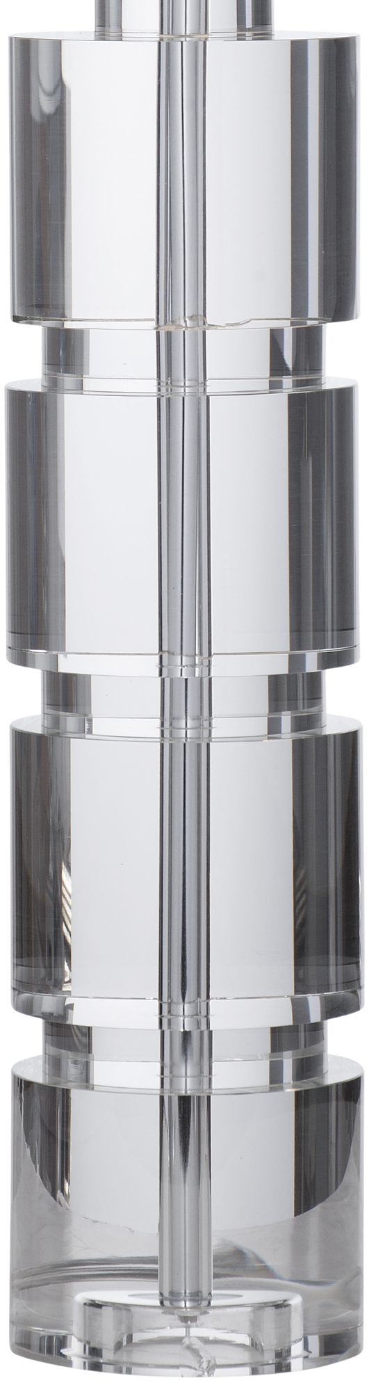 Bassett Bethany 31" High Crystal Fluted Glass Column Table Lamp ...